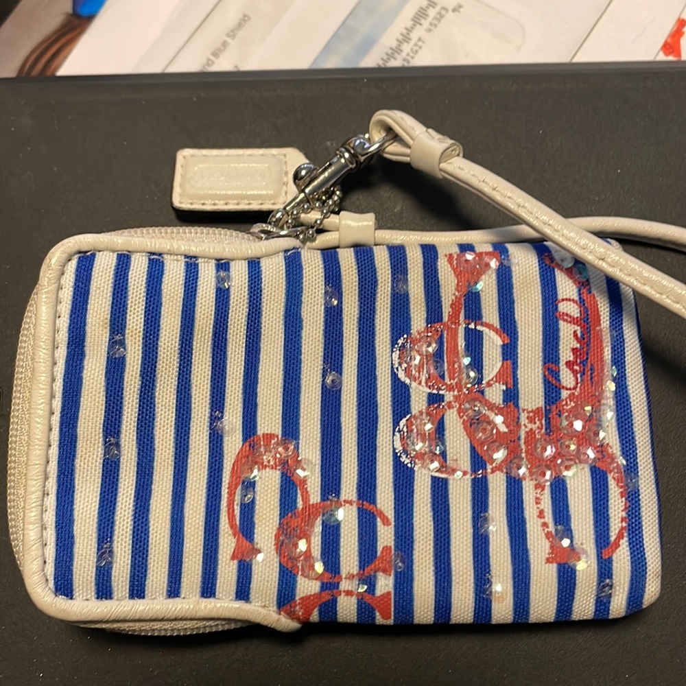 Coach Poppy Wallet- Wristlet - Gem